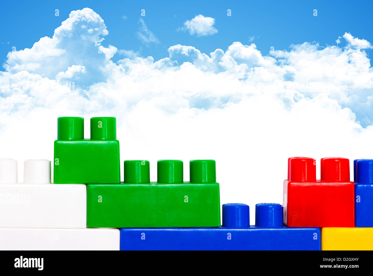 Plastic construction blocks Stock Photo - Alamy