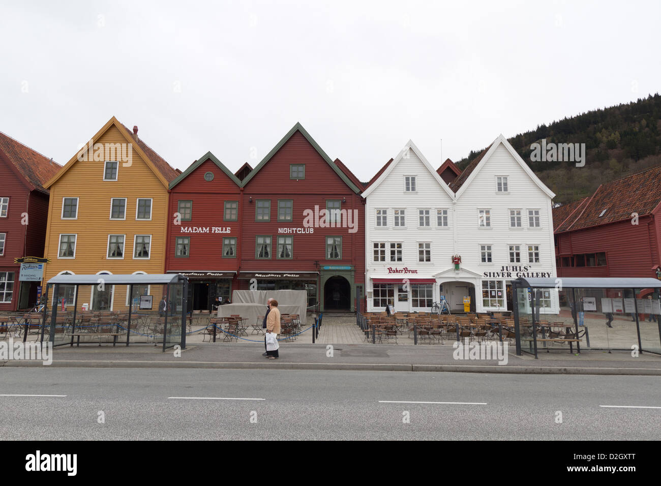 Norway scandinavia town city briggen hi-res stock photography and ...