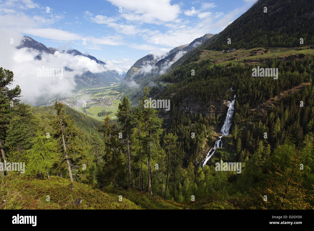 Austria, Tyrol, Umhausen Stuibenfall, waterfall, Österreich, Tirol ...