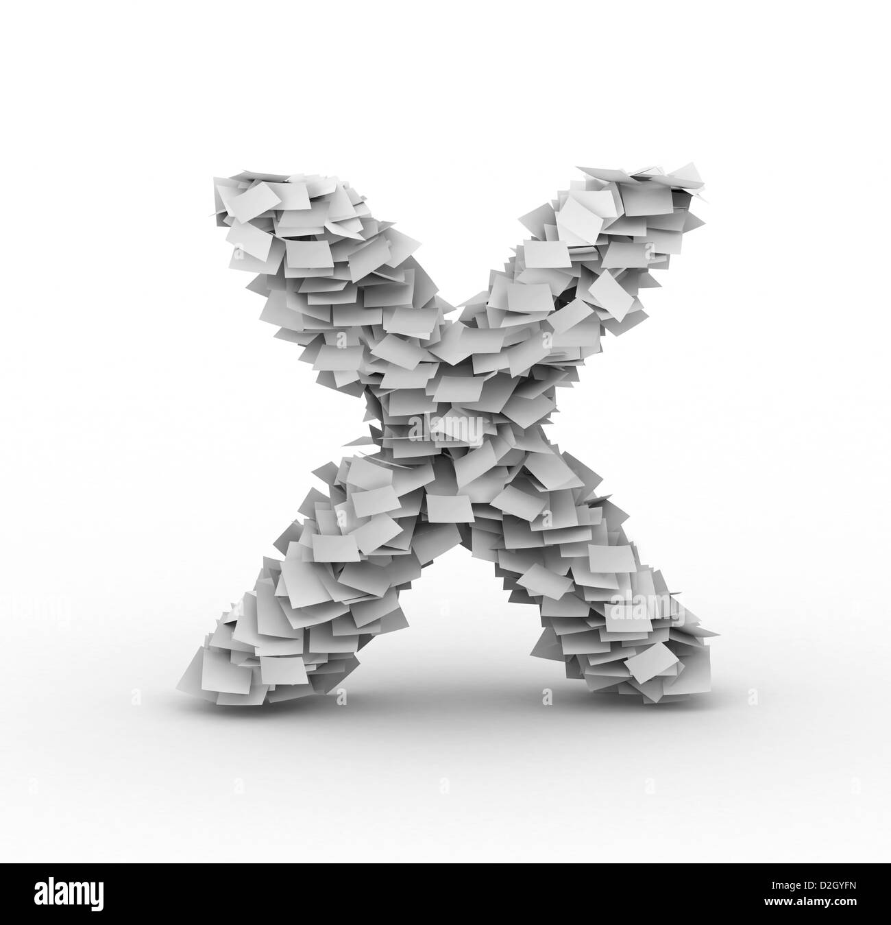 X letter alphabet paper hi-res stock photography and images - Alamy