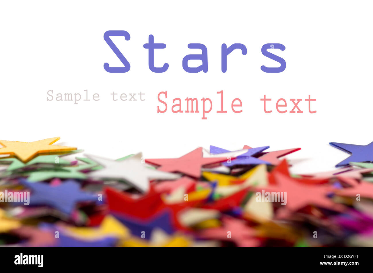 Colored stars background for your text over white Stock Photo - Alamy