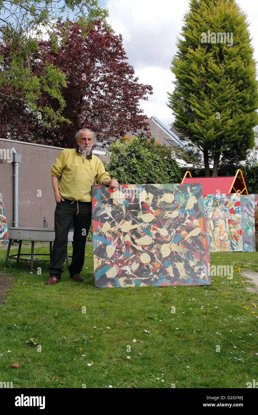 Studio of the painter Theo Rademaker in Arnhem, Netherlands Stock Photo ...
