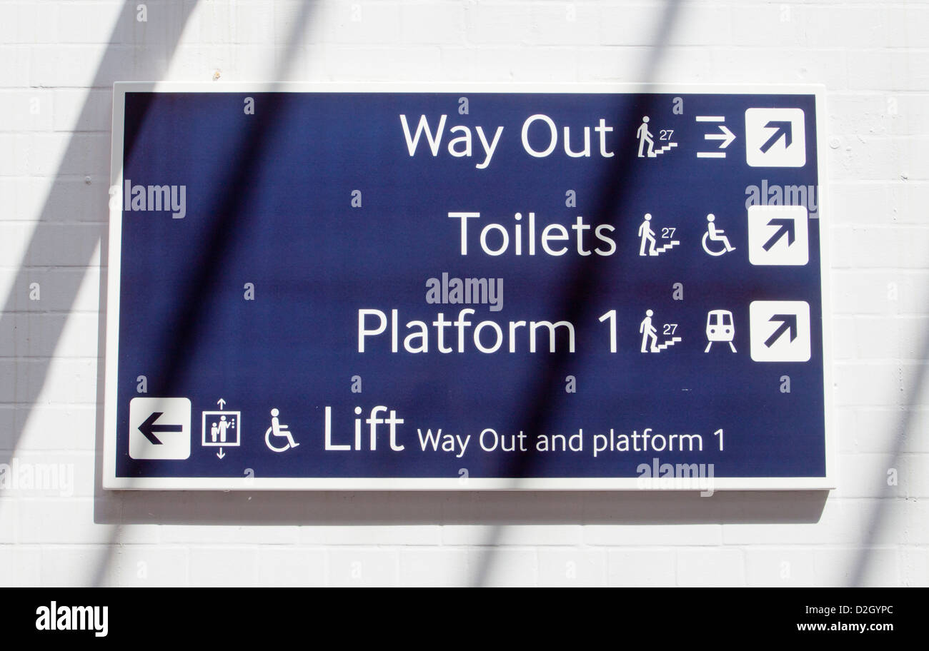Railway signs hi-res stock photography and images - Alamy