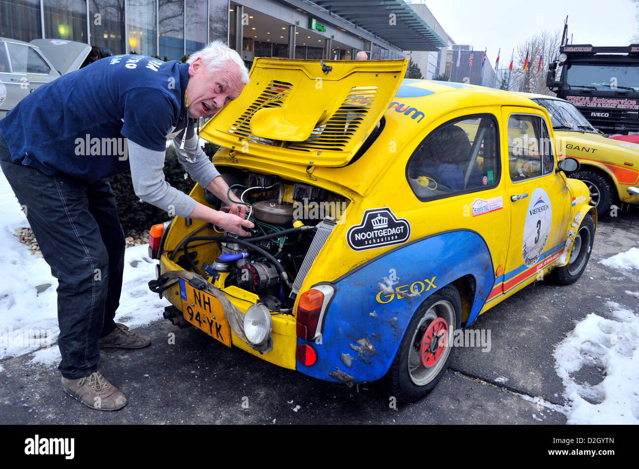 Brno, Czech Republic. 24th January 2013. Participants of long-distance ...