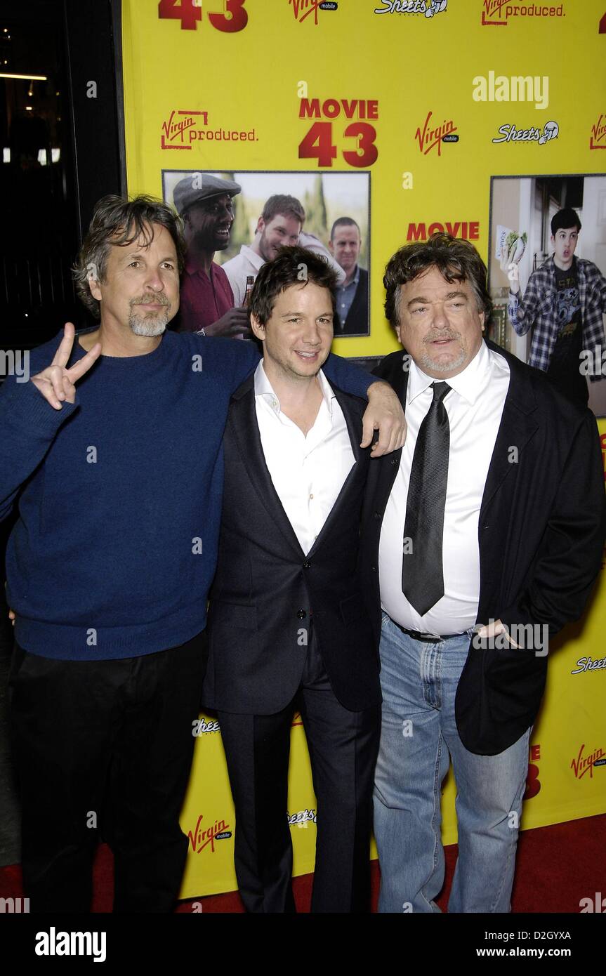 Los Angeles, USA. 23rd January 2013. Peter Farrelly, John Penotti ...