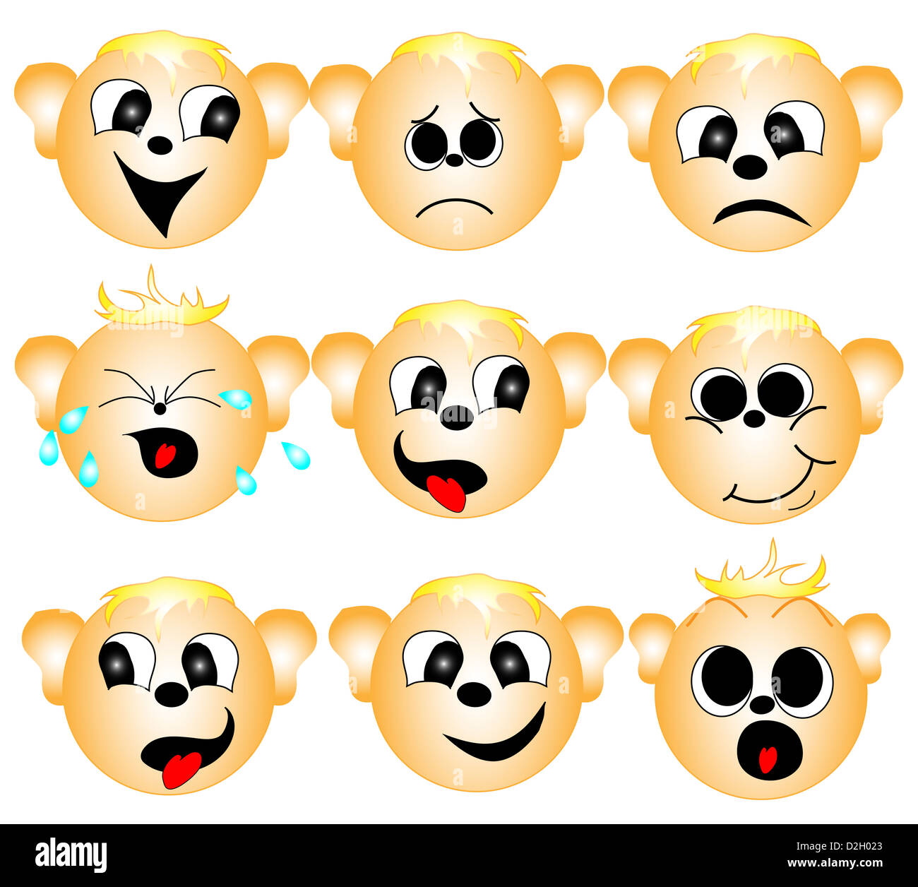 Set of smileys Stock Photo - Alamy