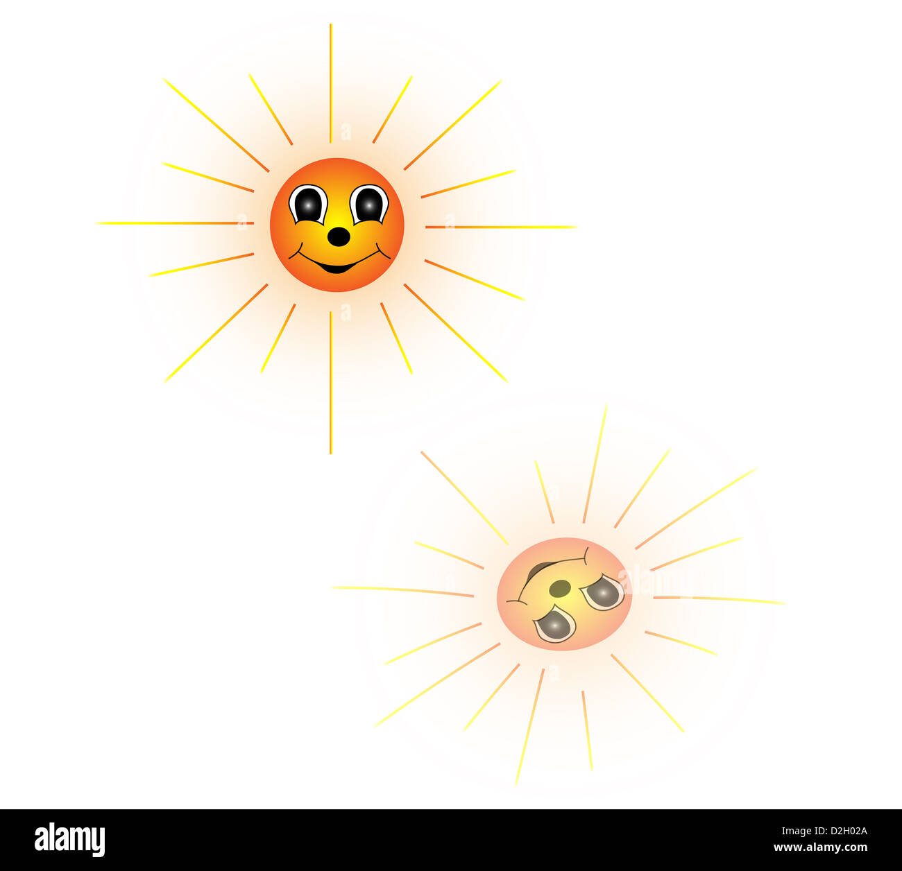 Hot weather over heat Cut Out Stock Images & Pictures - Alamy