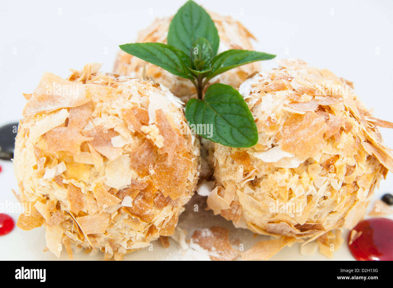 balls of ice cream Stock Photo - Alamy