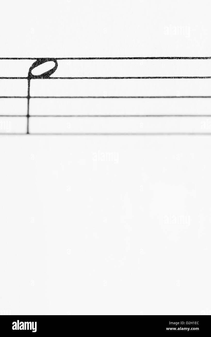 Macro photo of sheet music Stock Photo - Alamy