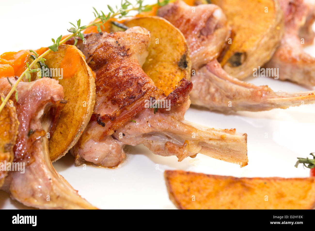 roasted veal ribs Stock Photo - Alamy