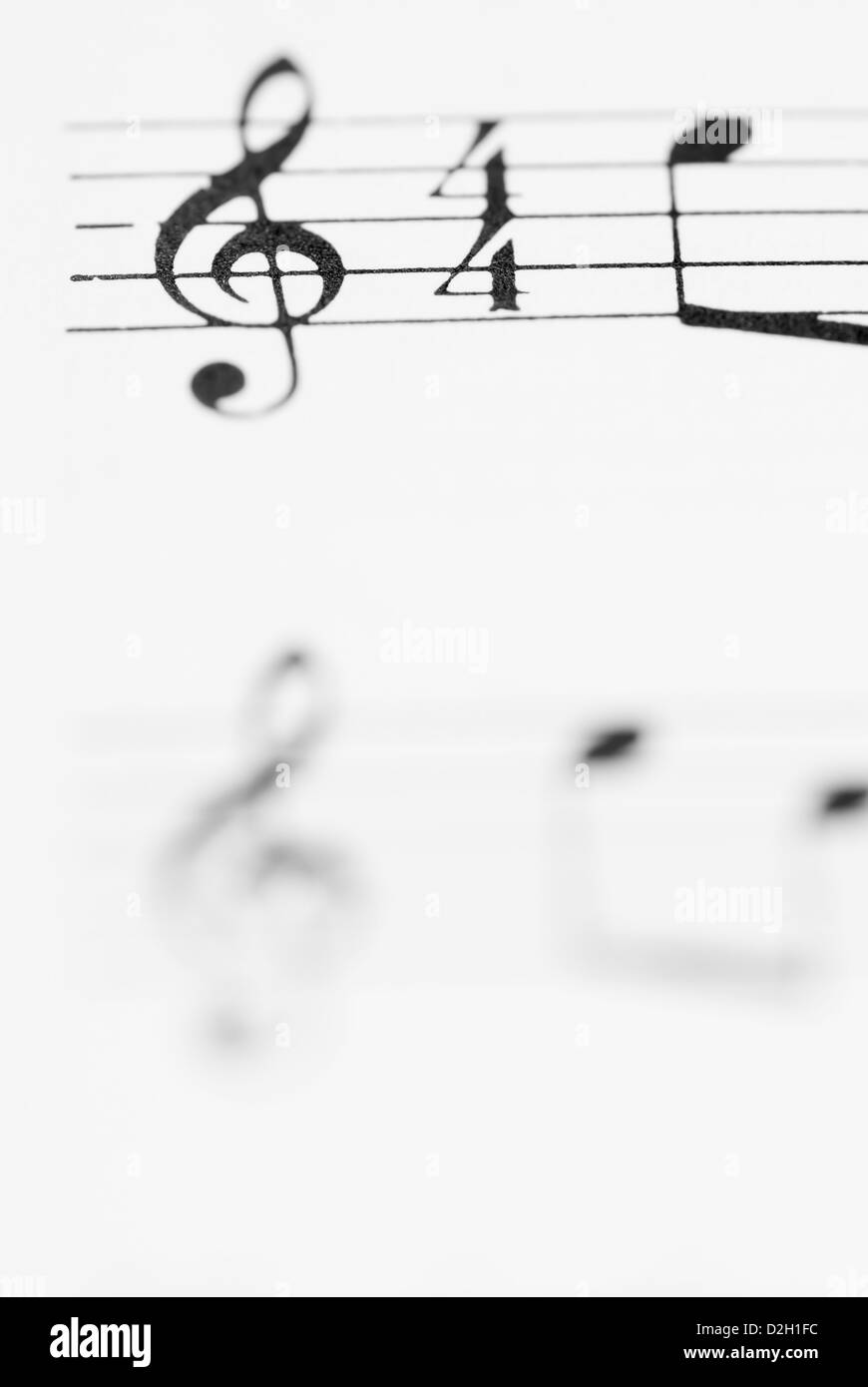 Macro photo of sheet music Stock Photo - Alamy