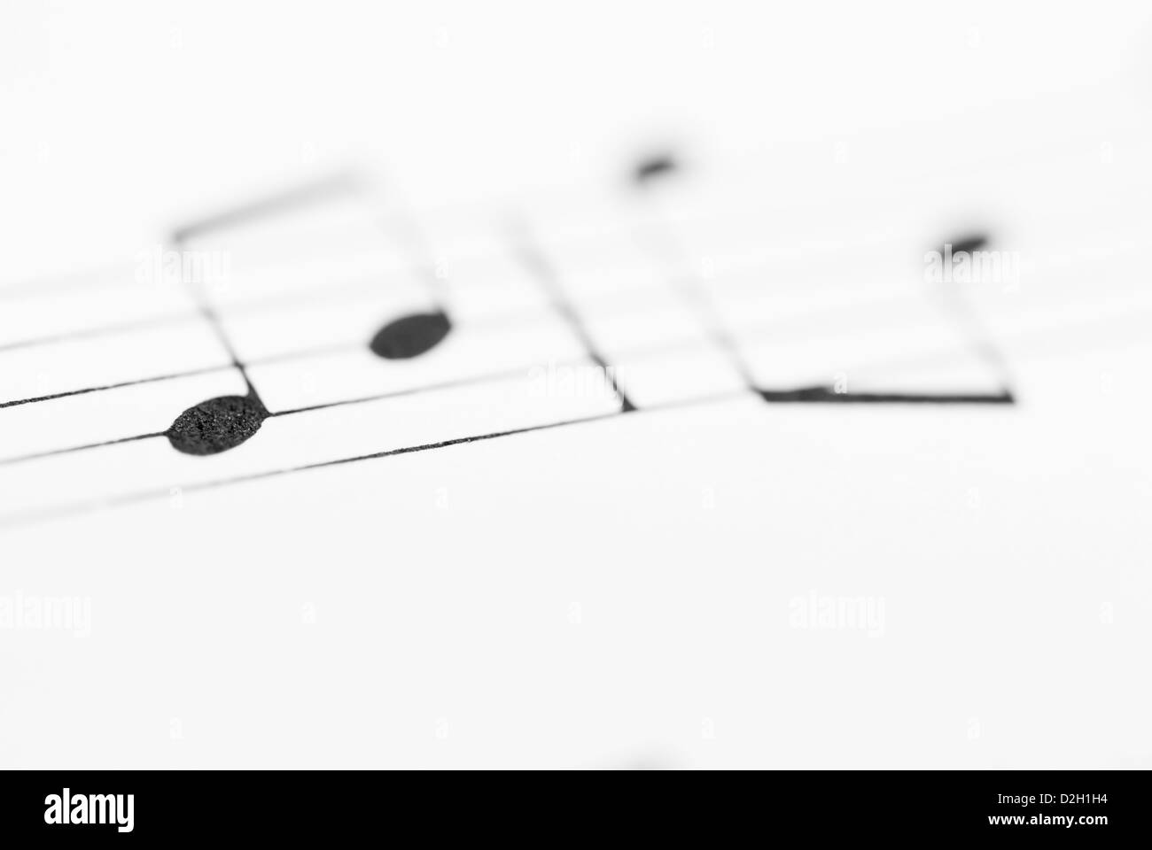 Macro photo of sheet music Stock Photo - Alamy