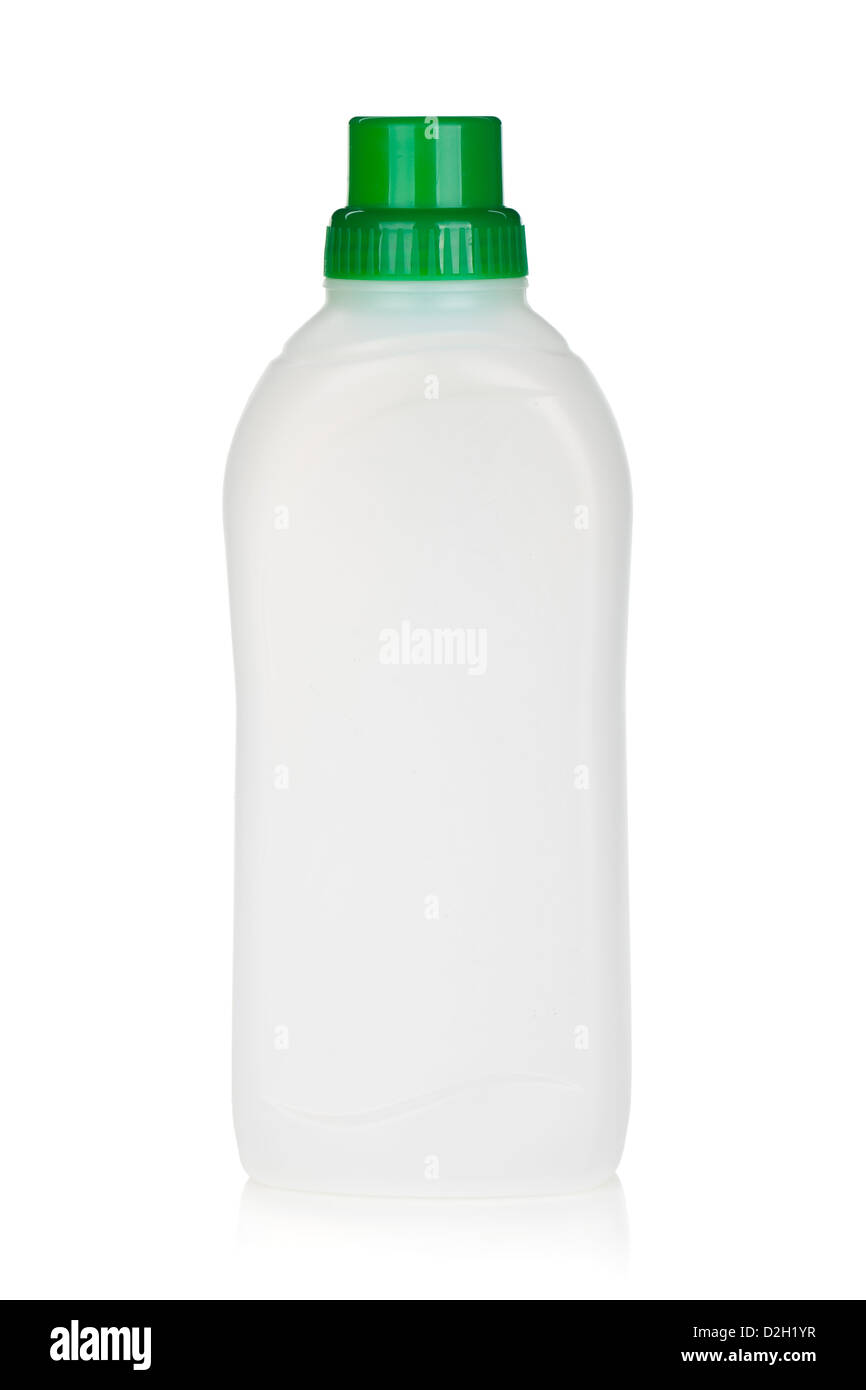 Plastic bottle of cleaning product. Isolated on white background Stock ...