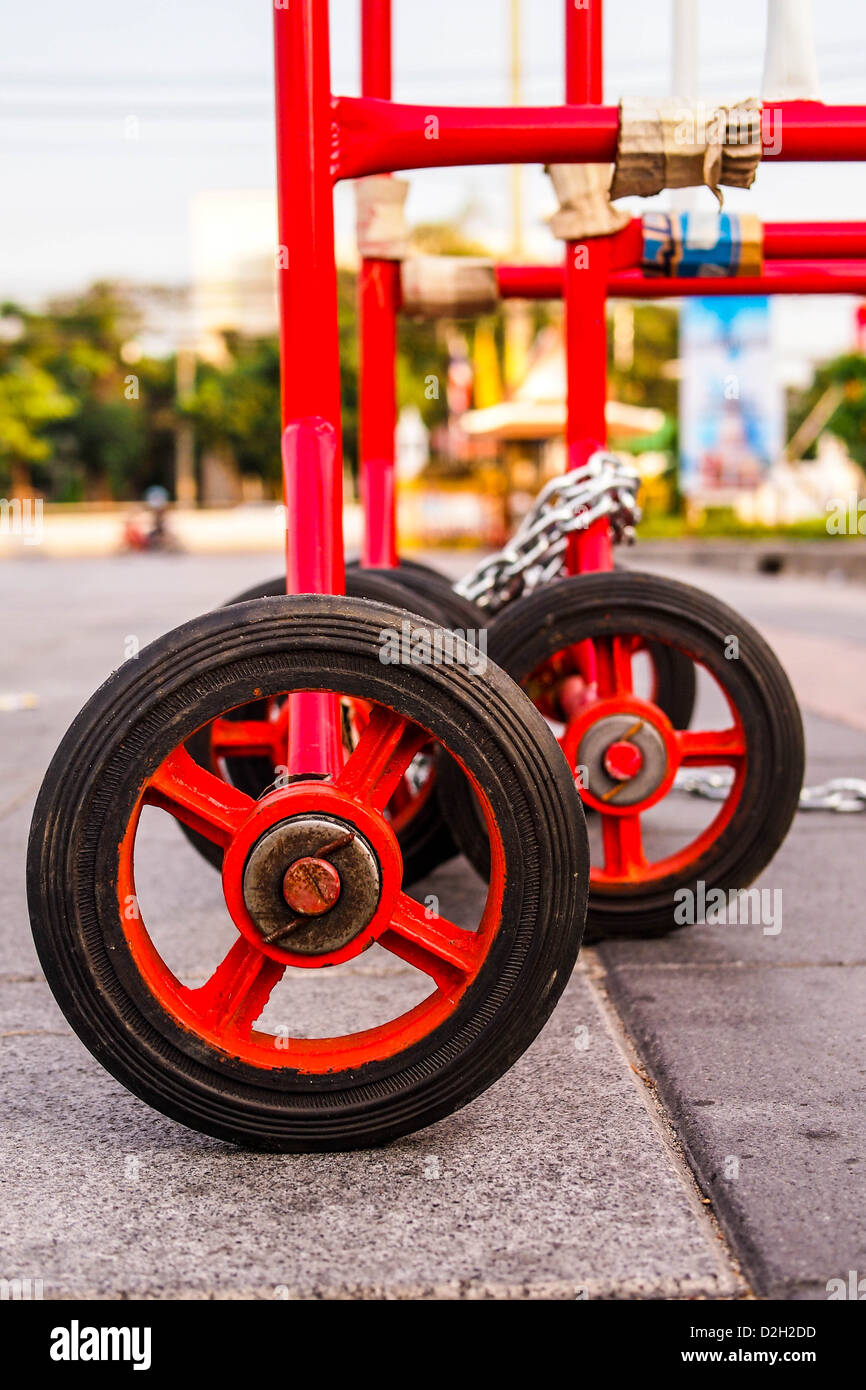 Wheel fence hi-res stock photography and images - Alamy