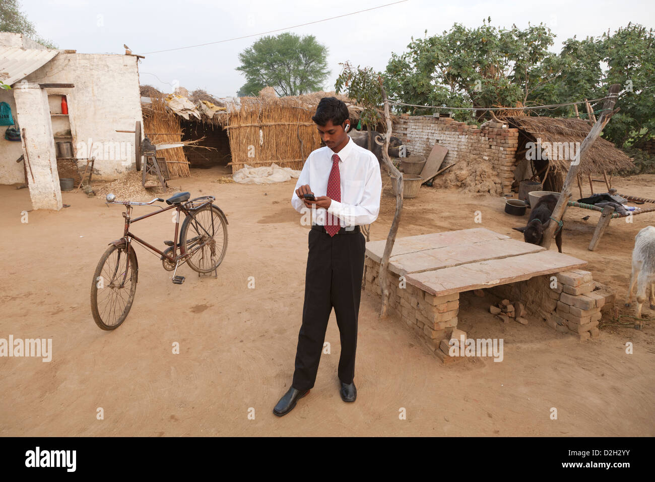 Indian village man hi-res stock photography and images - Alamy