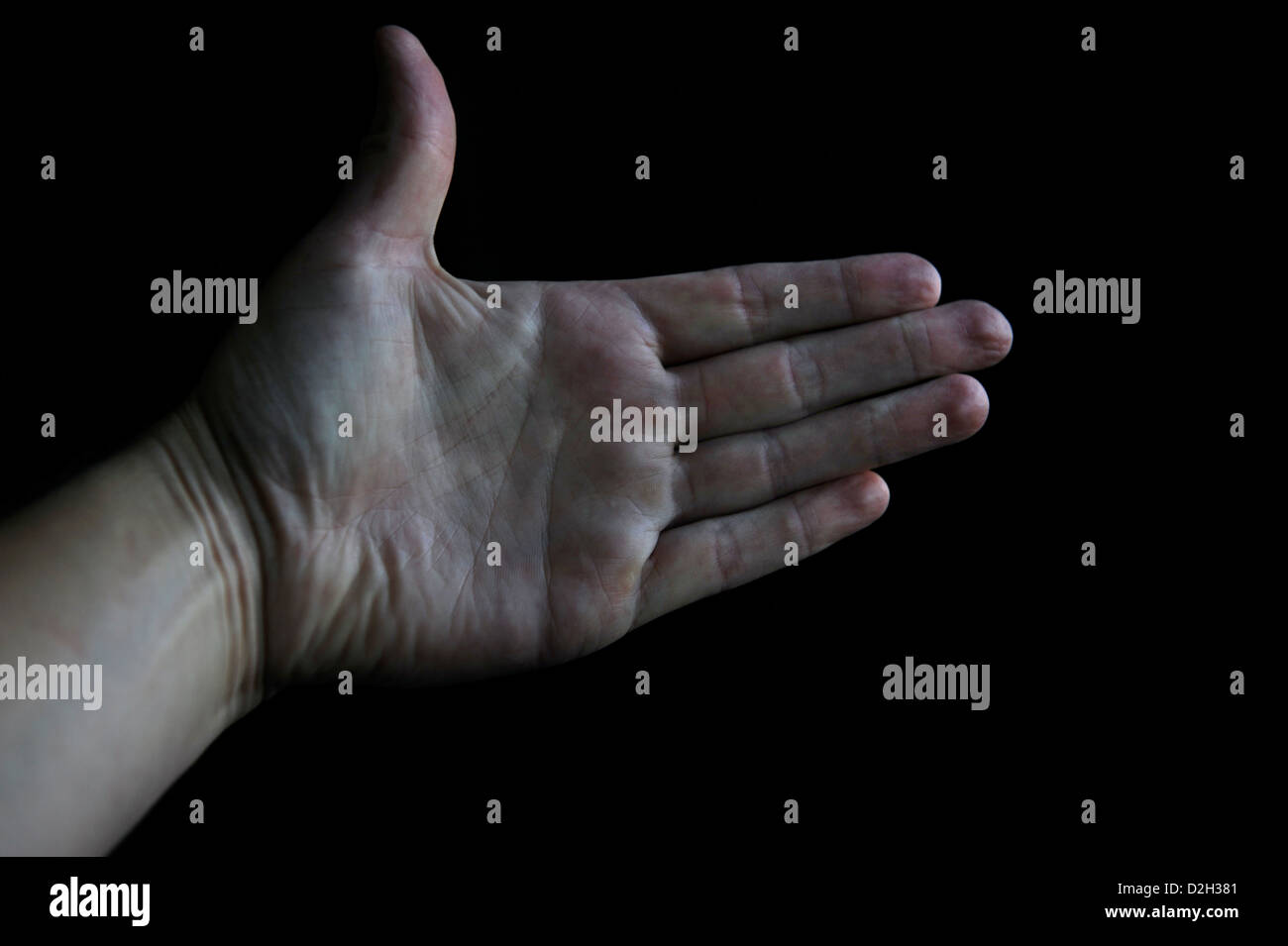 The palm of a male hand Stock Photo - Alamy