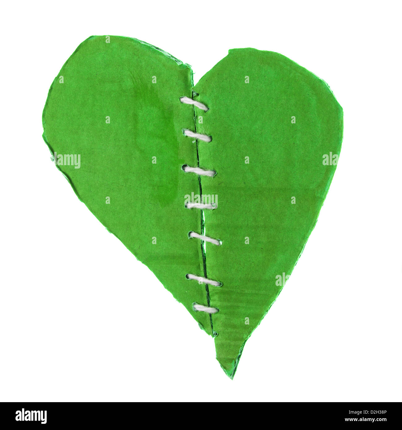 fixed broken heart, isolated on white background Stock Photo - Alamy