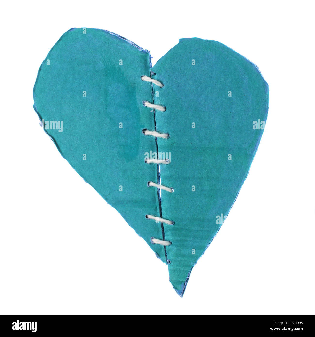 fixed broken heart, isolated on white background Stock Photo - Alamy