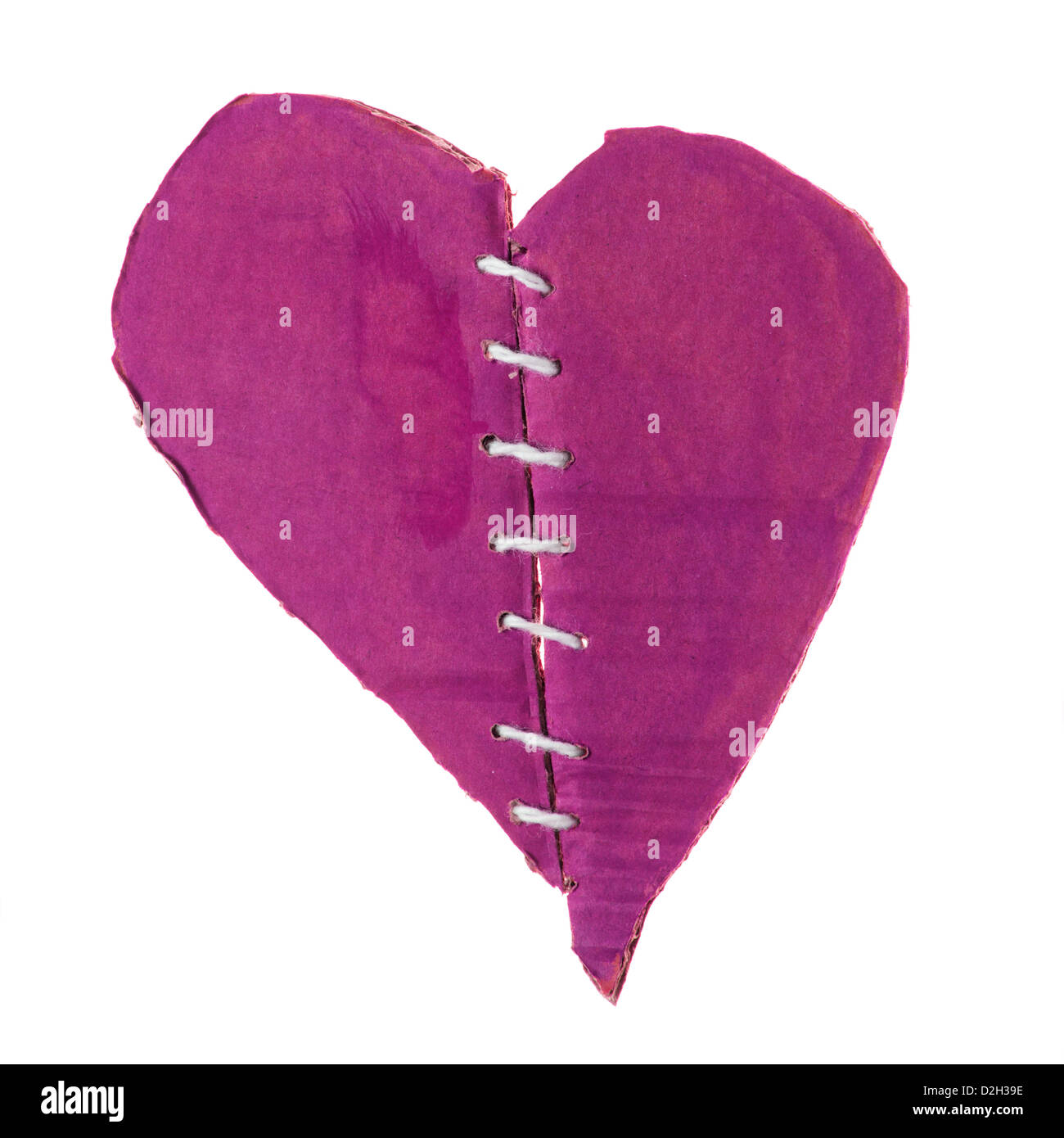 fixed broken heart, isolated on white background Stock Photo - Alamy