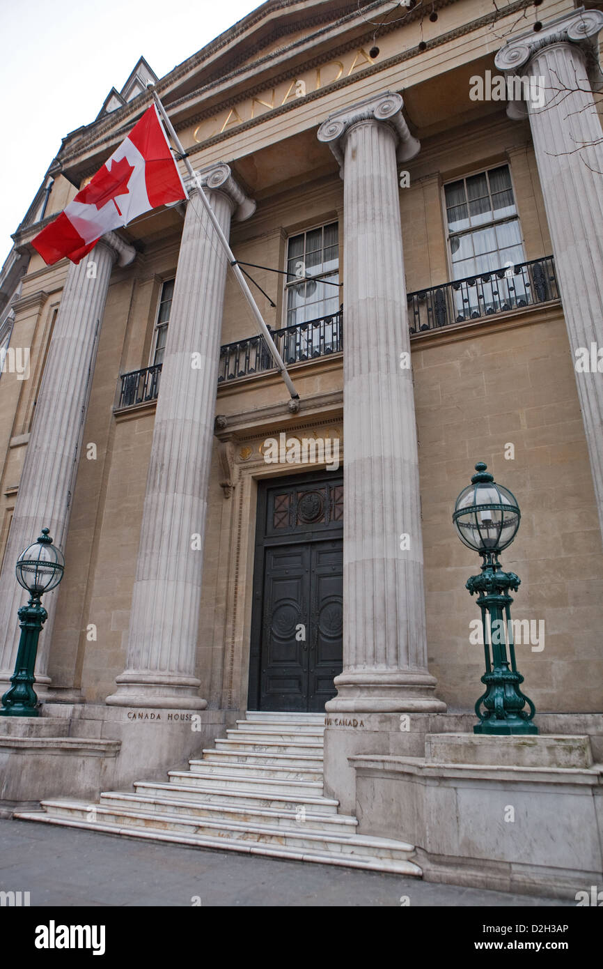Canada House in Trafalgar Square London Stock Photo - Alamy