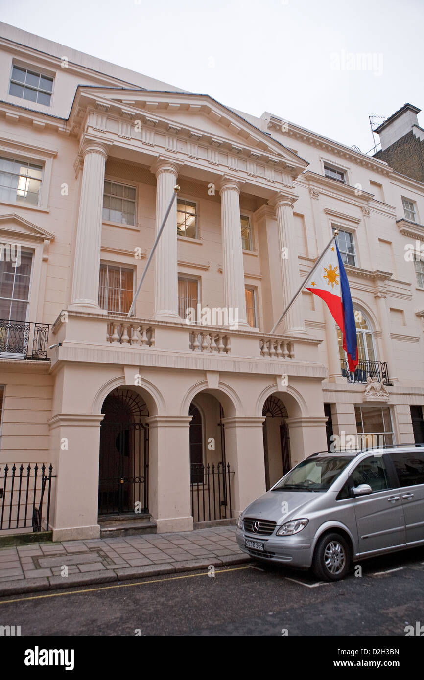 Phillippine Embassy in London Stock Photo - Alamy