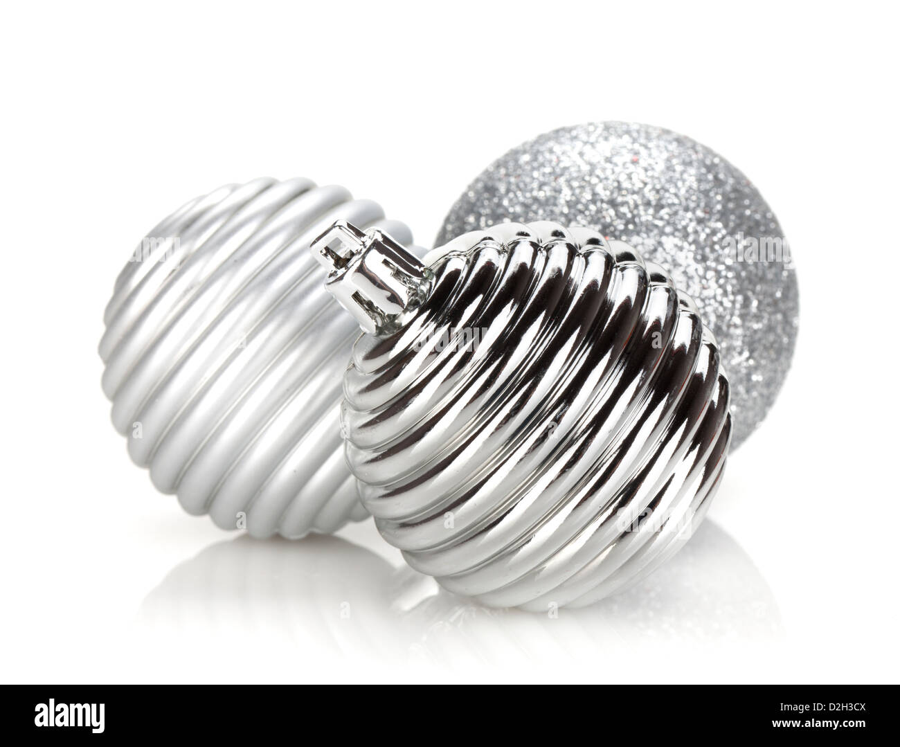 Christmas baubles. Isolated on white background Stock Photo - Alamy