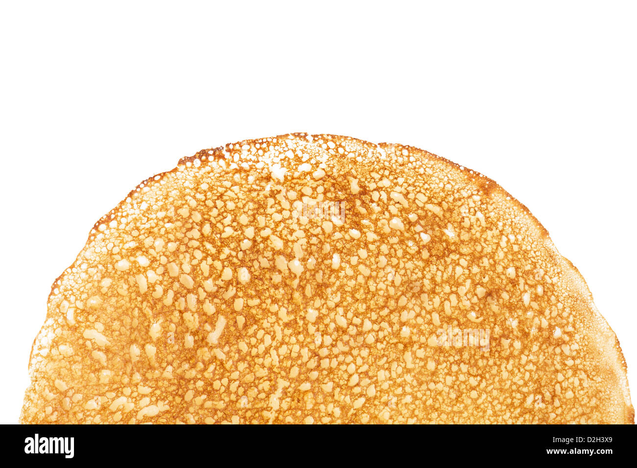 border from traditional russian pancake, isolated on white background ...