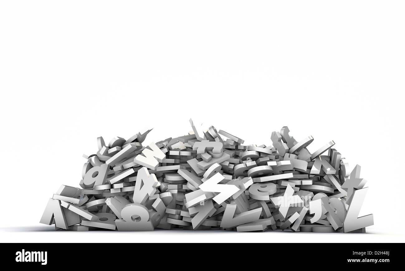 letters isolated on white background Stock Photo - Alamy