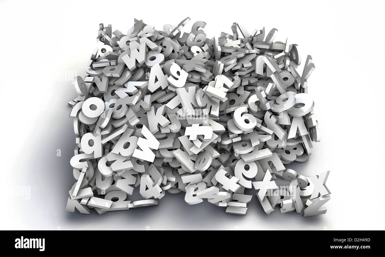 letters isolated on white background Stock Photo - Alamy