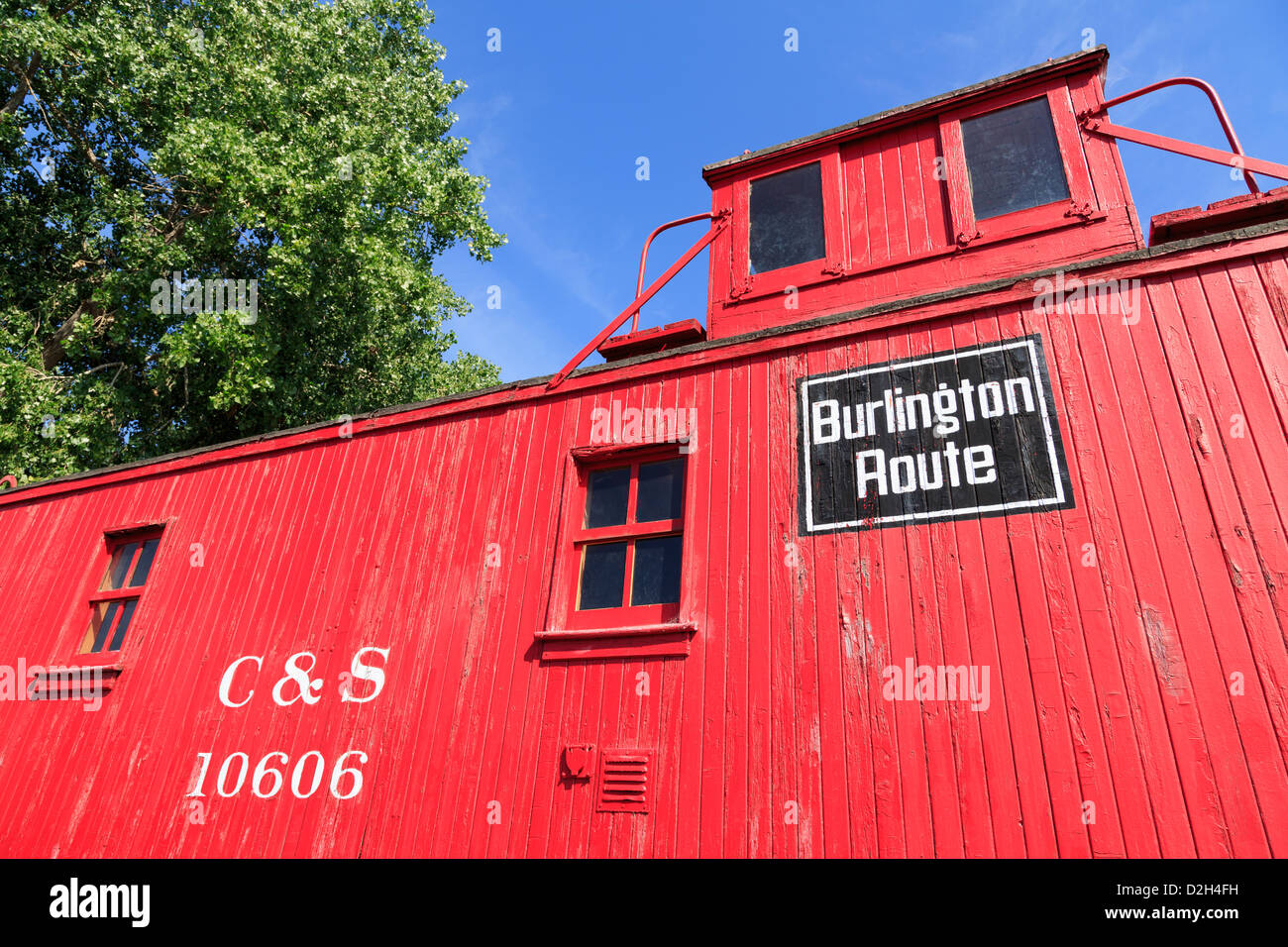Caboose at the Colorado Railroad Museum,Golden,Colorado,USA Stock Photo ...