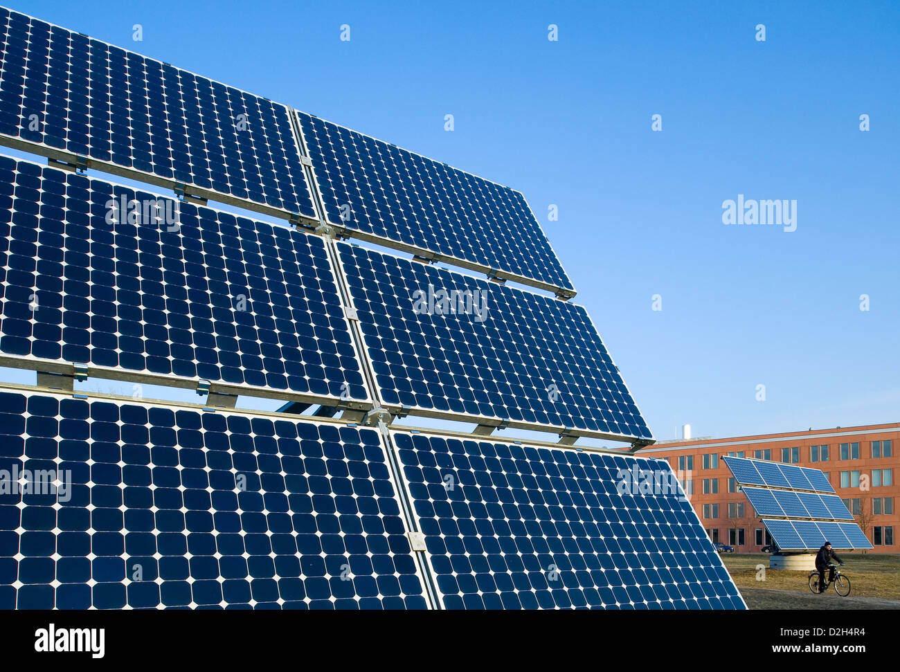 Berlin, Germany, solar cells in the science park Adlershof Stock Photo ...