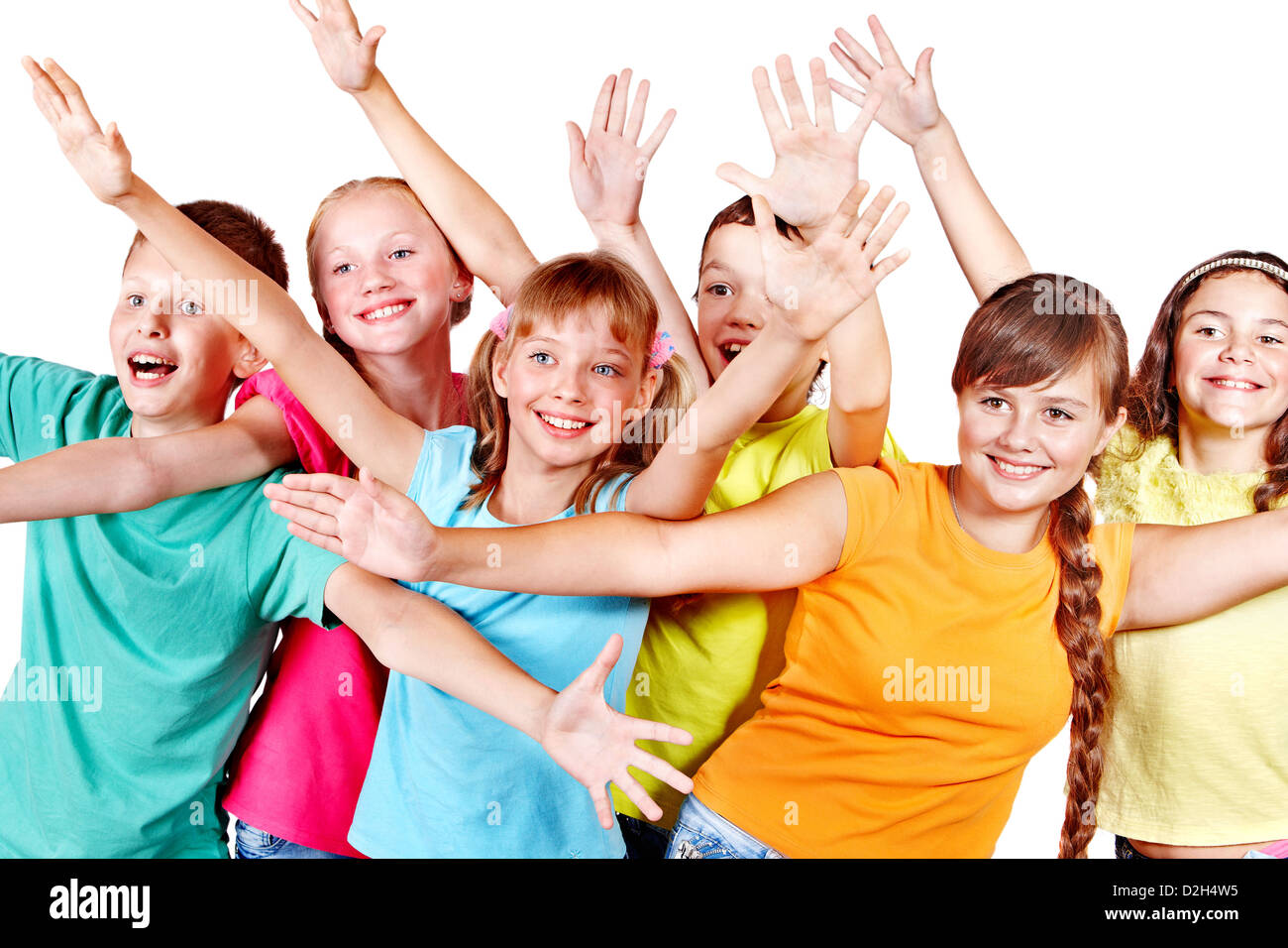 Group of teen people Stock Photo - Alamy