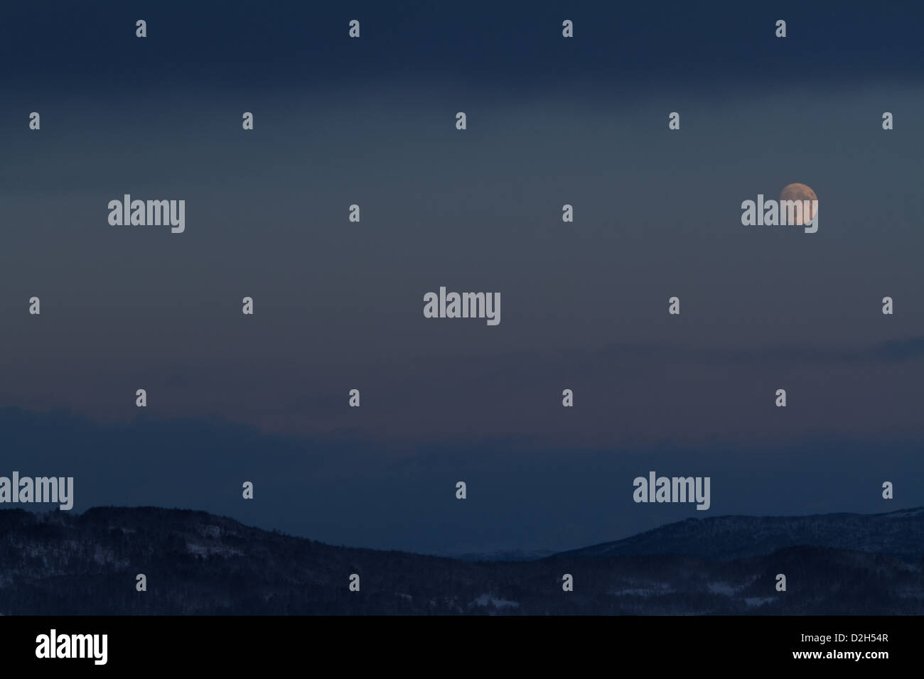 almost full moon on the sky Stock Photo - Alamy