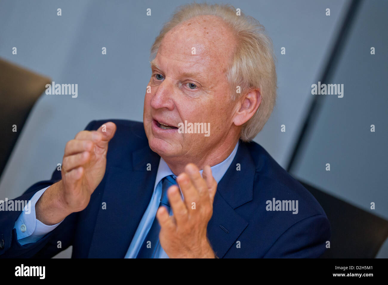 CEO of Simba Dickie Group Michael Sieber talks during a press ...