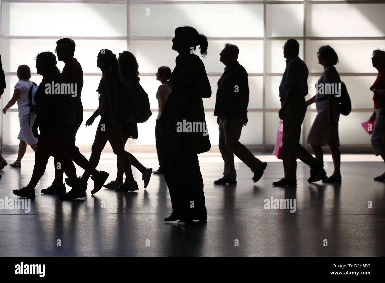 Berlin, Germany, a group of people silhouette Stock Photo - Alamy