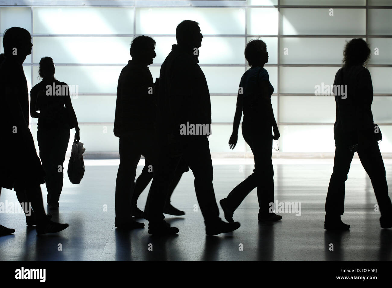 Berlin, Germany, a group of people silhouette Stock Photo - Alamy