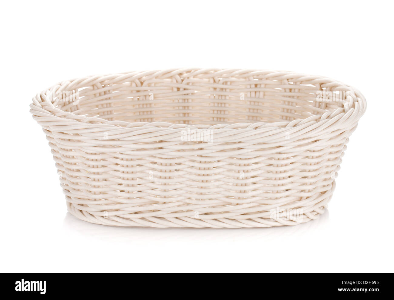 Empty food basket. Isolated on white background Stock Photo - Alamy