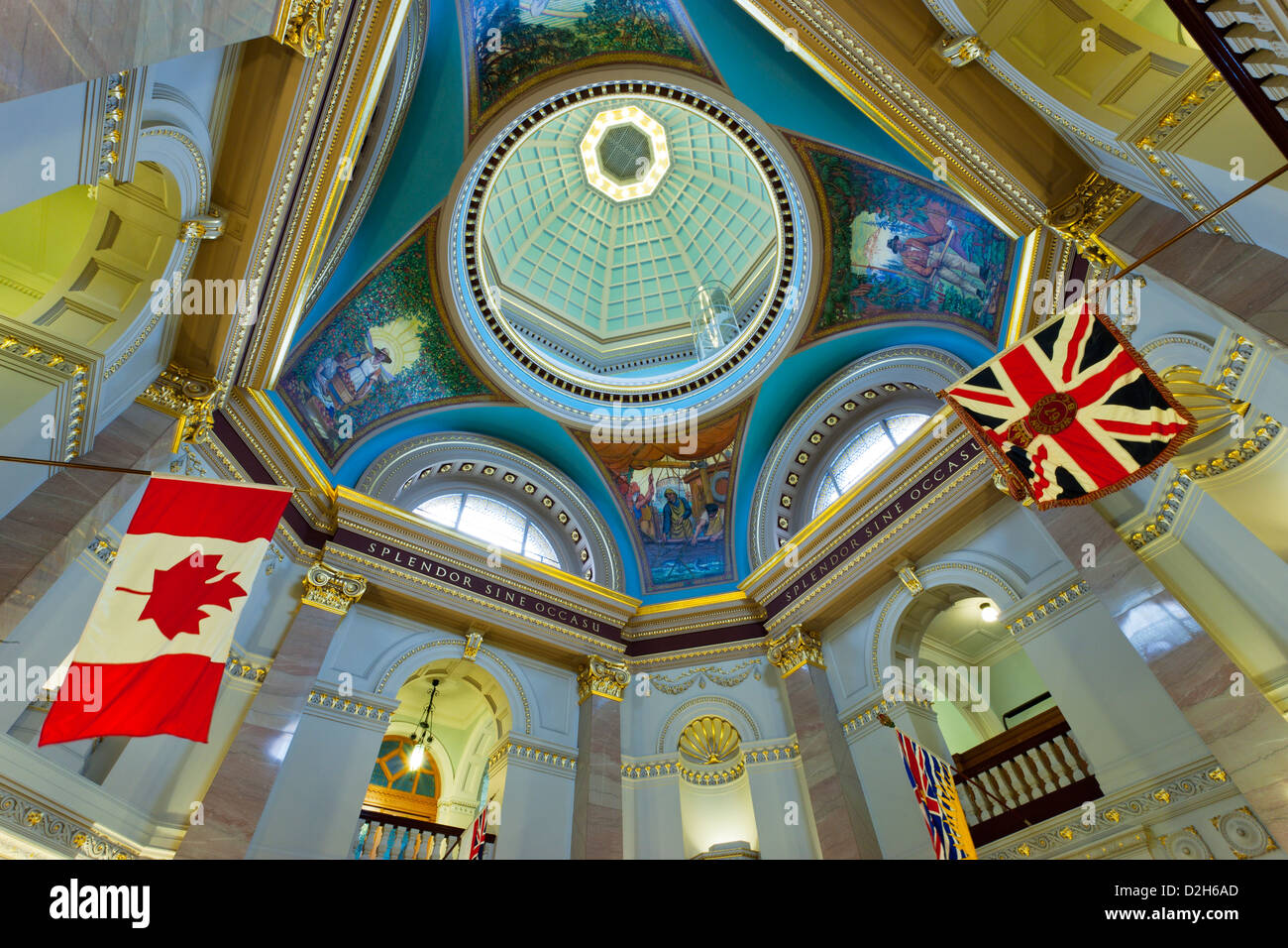 Rotunda dome in Provincial Legislative buildings of city capital ...