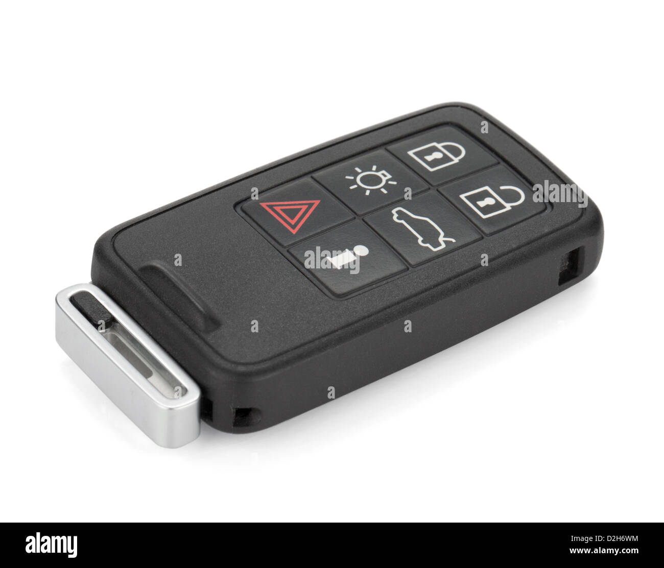 Car remote key. Isolated on white background Stock Photo - Alamy