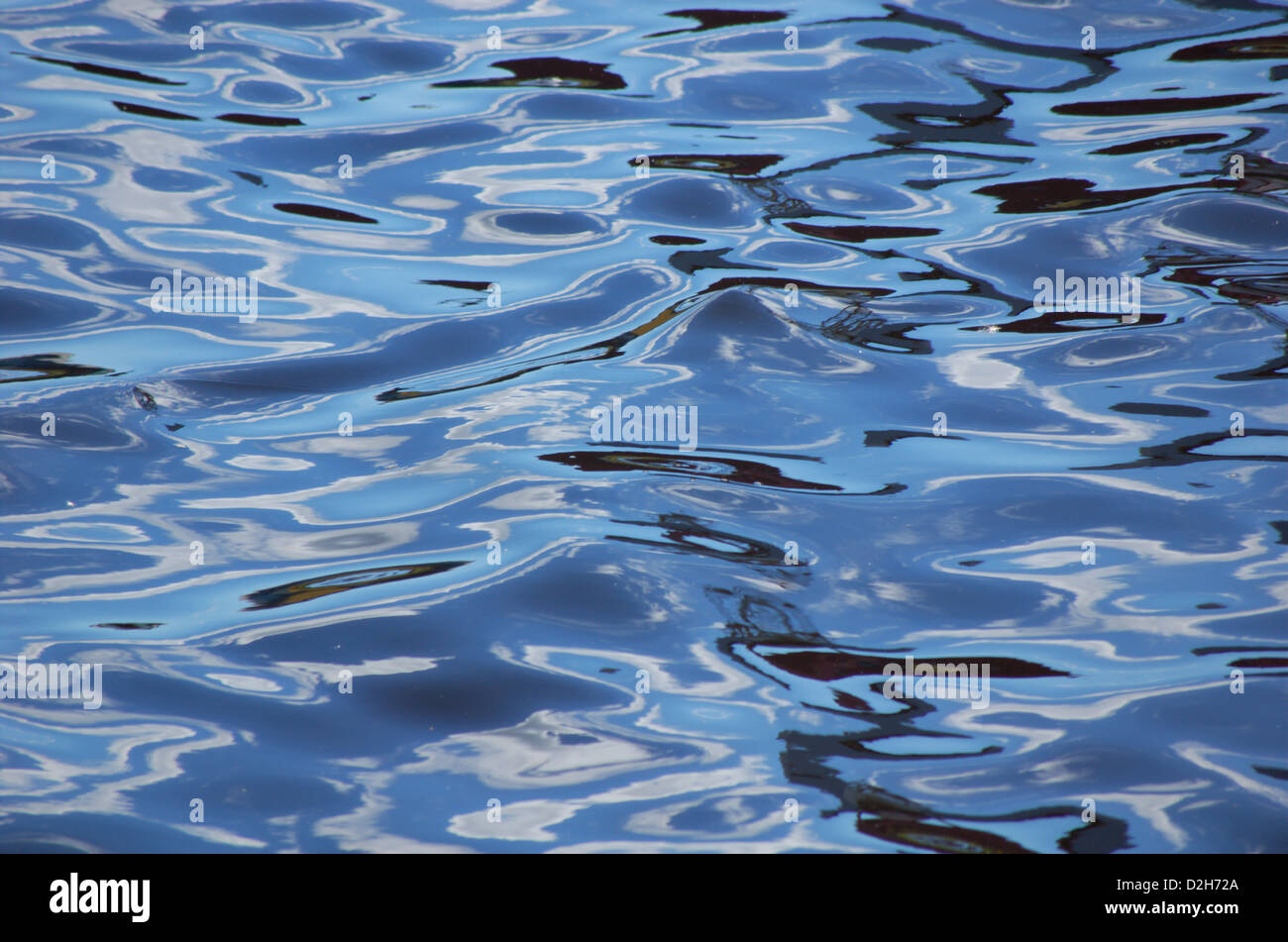 Ripple texture pattern on calm water surface Stock Photo - Alamy