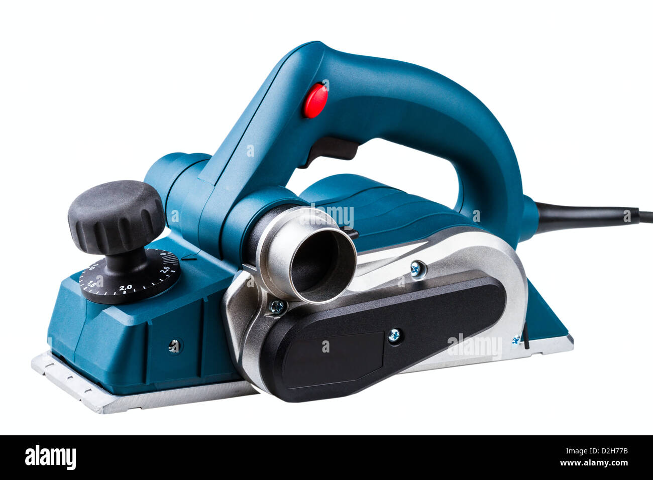 power planer isolated on a white background Stock Photo - Alamy