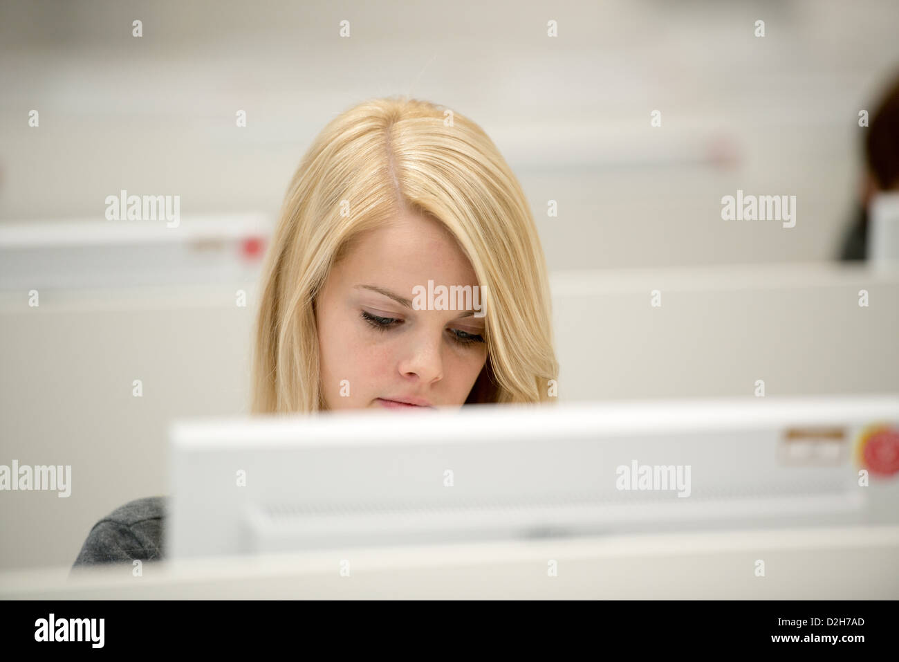 Concentration woman work hi-res stock photography and images - Alamy