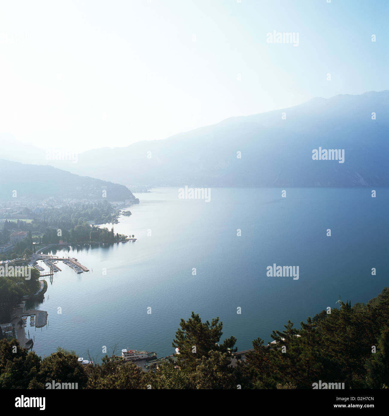 Riva del Garda, Italy, panoramic views of Lake Garda Stock Photo - Alamy