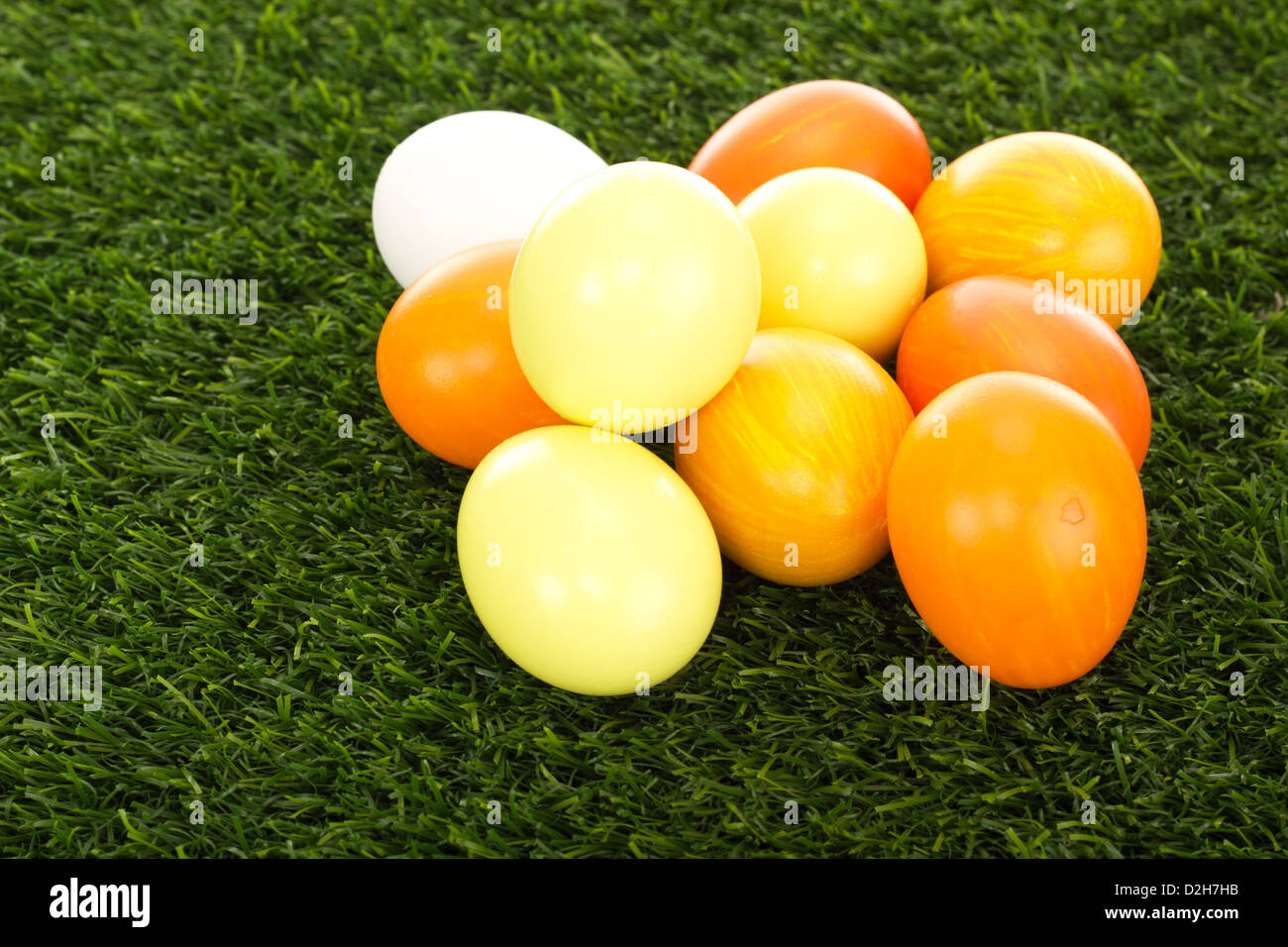Easter eggs in grass Stock Photo - Alamy