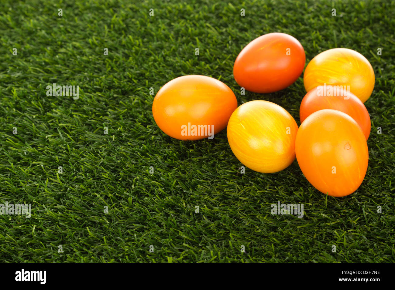Easter eggs in grass Stock Photo - Alamy