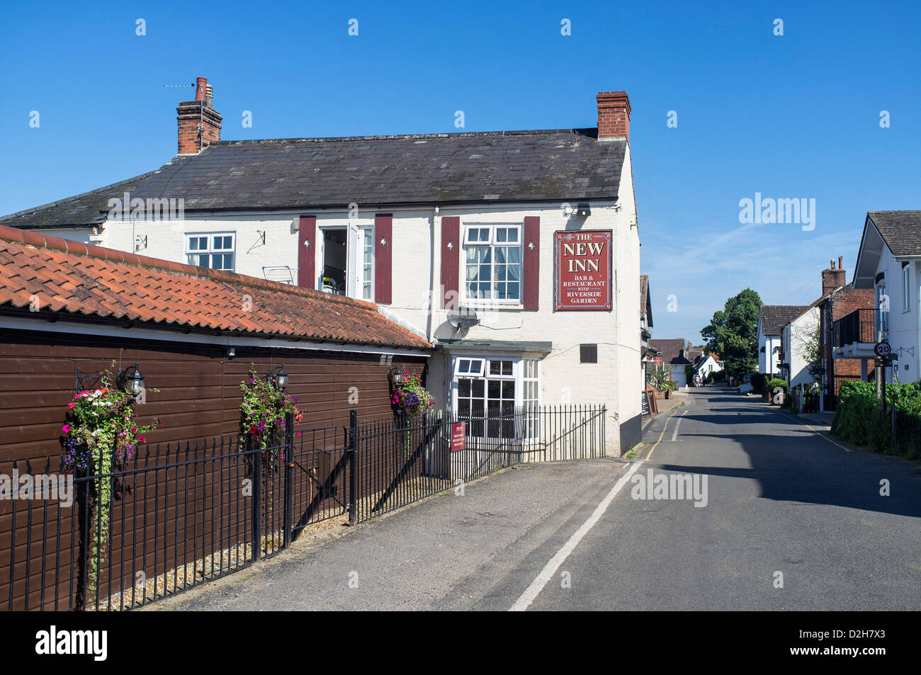 The New Inn at Horning Village Norfolk Broads UK Stock Photo - Alamy
