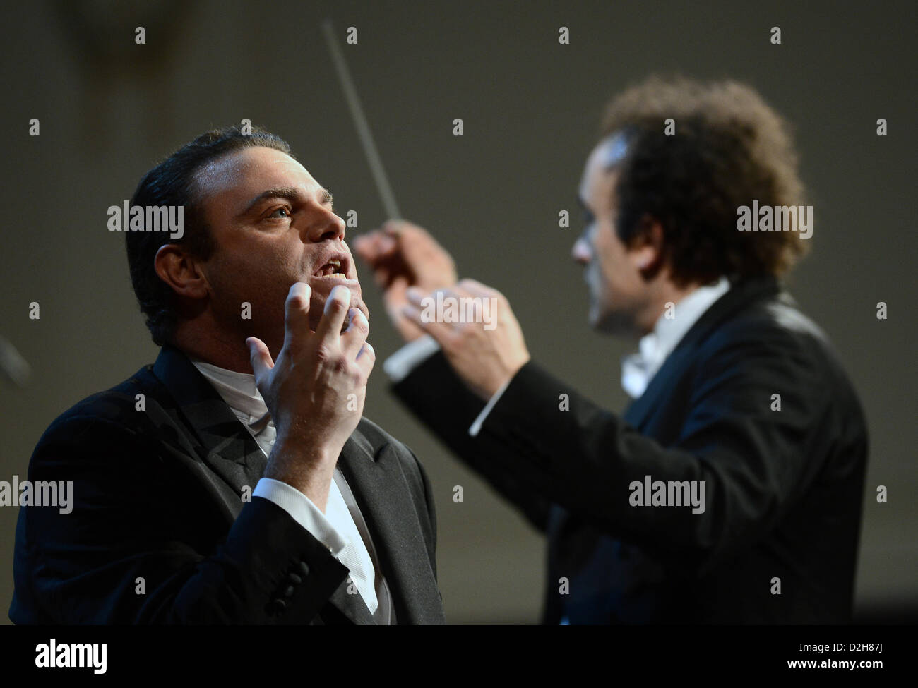 Prague, Czech Republic. 24th January 2013. Maltese tenor Joseph Calleja ...