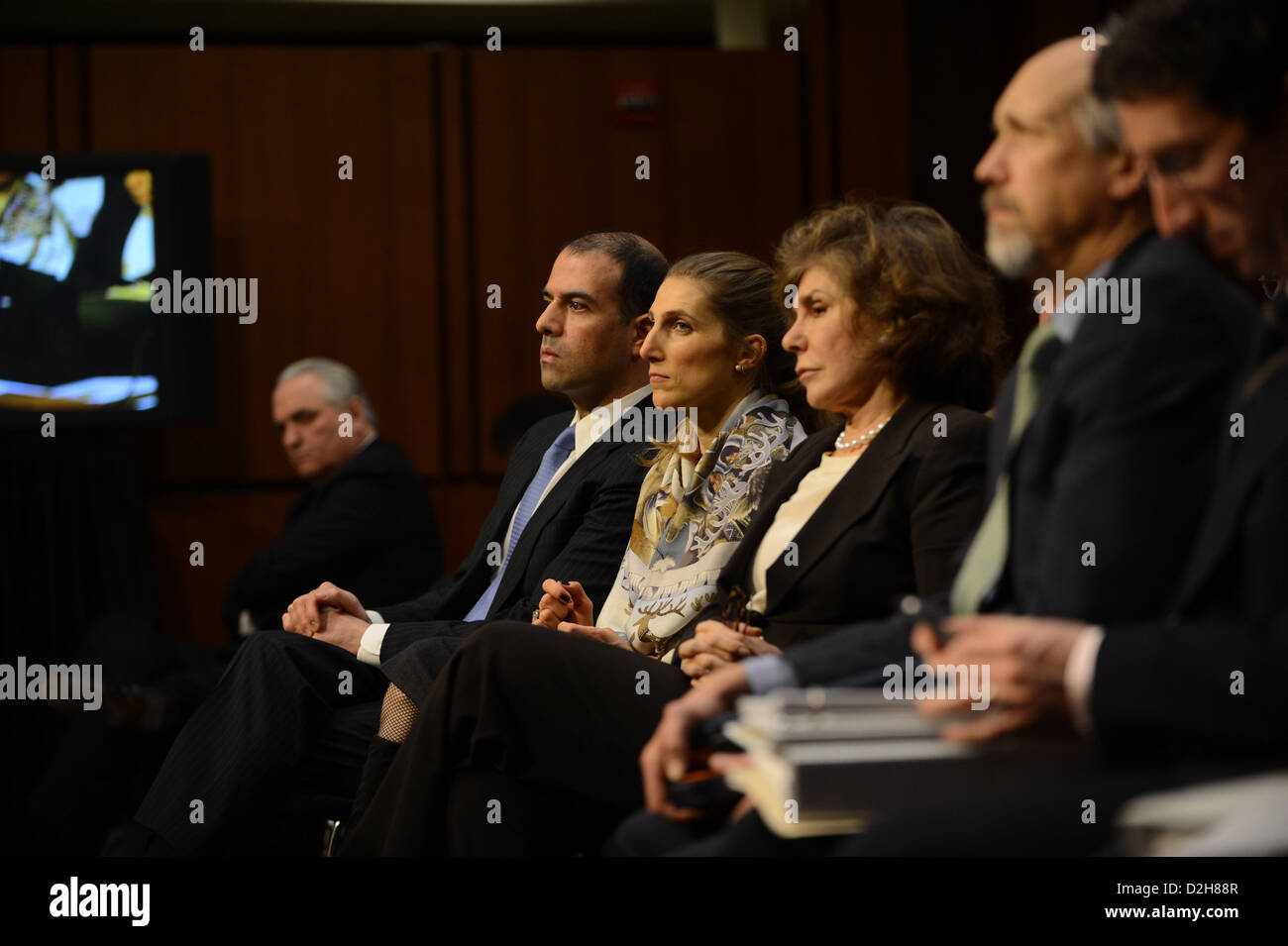 Washington DC, USA. 24th January 2013. Senator John Kerry undergoes his ...