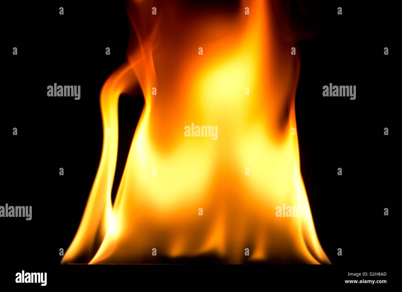 Fire over black Background Stock Photo - Alamy