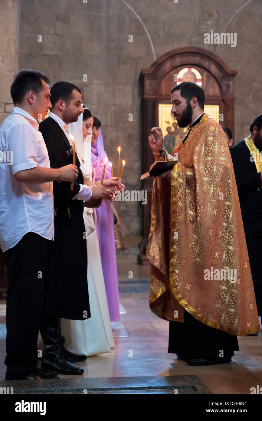 Traditional Georgian wedding in Mccheta Stock Photo - Alamy